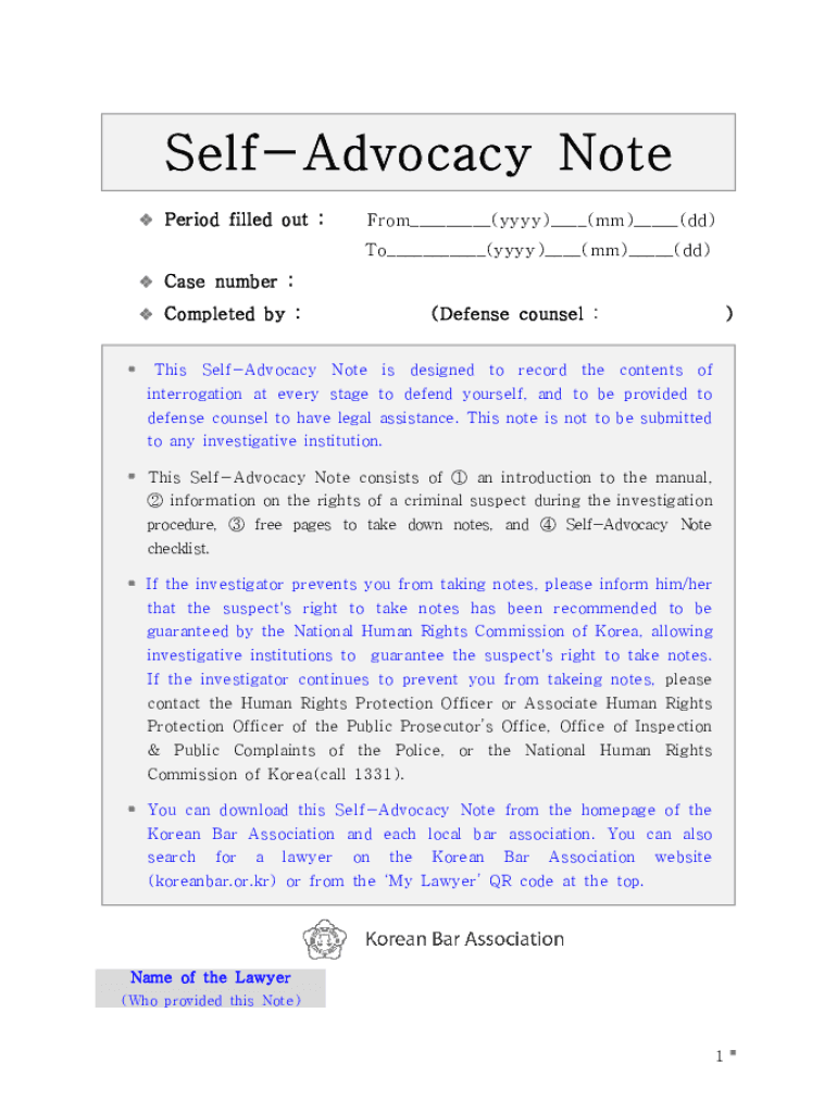 Fillable Online Self-advocacy and its impacts for adults with ...