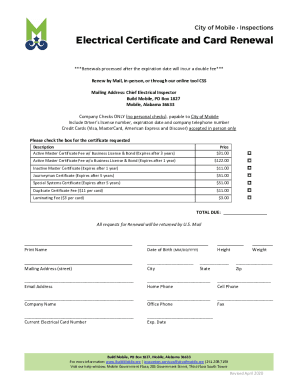 Fillable Online Revenue Forms And Applications - City of Mobile Fax ...