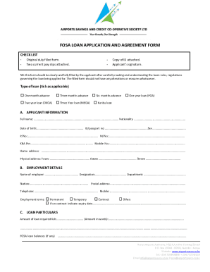 Fillable Online check-off loan application & loan agreement form Fax ...