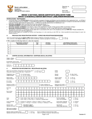 Fillable Online Grade 12 Application Forms - Fill Online, Printable ...