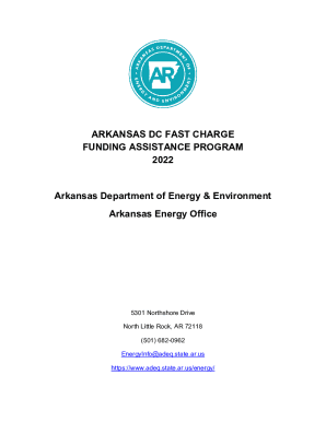 Fillable Online eportal adeq state ar Electric Vehicle (EV) Charging Station Corridor Grants Fax ...