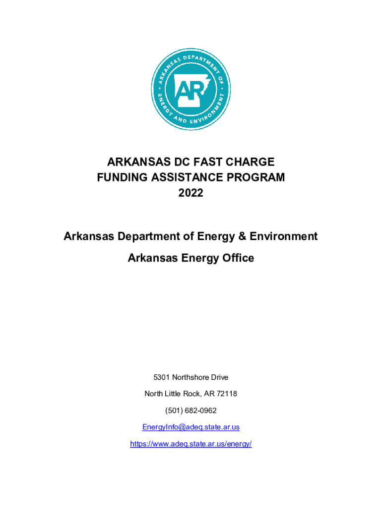 Fillable Online eportal adeq state ar Electric Vehicle (EV) Charging ...