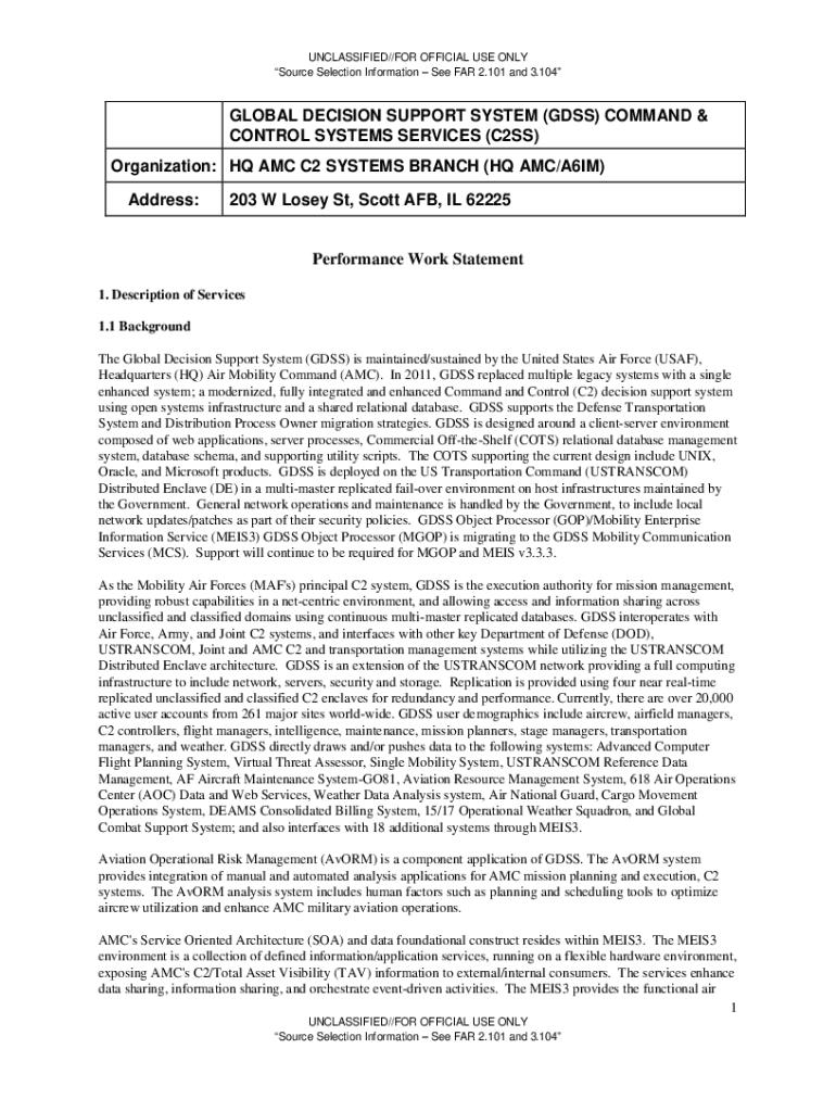 Fillable Online global decision support system (gdss) command - Amazon ...