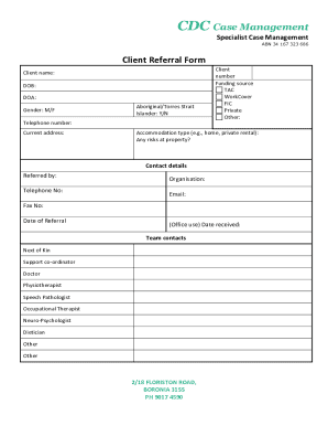 Fillable Online PrimeWest Health Complex Case Management Referral Form ...
