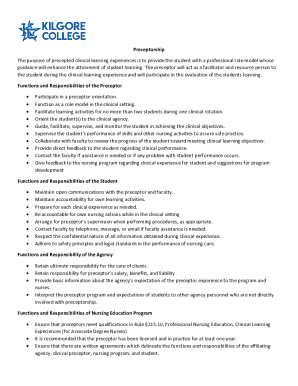 Fillable Online Why We Need Preceptors and the Benefits of ...