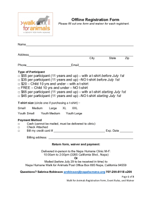 Fillable Online Registration Form Please take the time to complete the ...