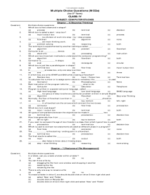 Fillable Online Class - 4 Subject - computer Chapter- 6(step wise ...