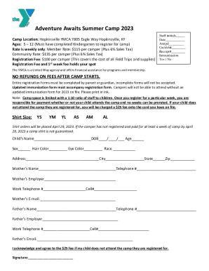 Fillable Online YMCA planning spring, summer campsNews Fax Email Print - pdfFiller