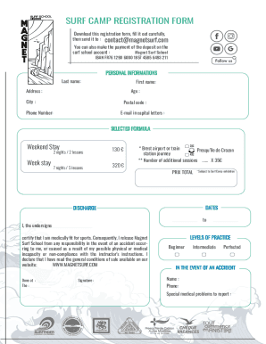 Fillable Online surf-camp-registration-form-magnetsurf Fax Email Print ...