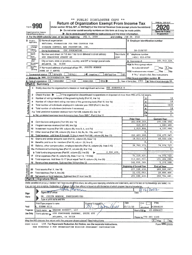 Fillable Online 2021-Form-990-Inspection-Copy. ... Fax Email Print - pdfFiller