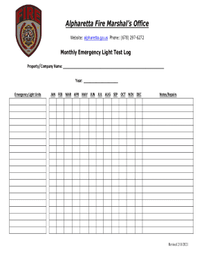Fillable Online Fire Marshal Inspection Request Form Fax Email Print ...