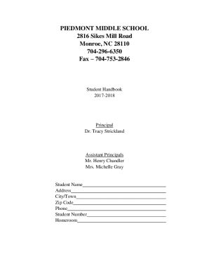 Fillable Online Piedmont Middle School - Rising 6th graders, do you want ... Fax Email Print ...