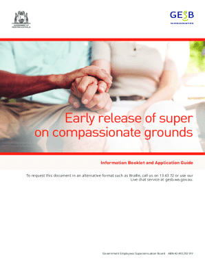 Fillable Online Application for Early Release of SuperCompassionate ...