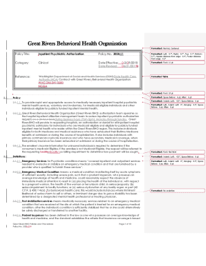 Fillable Online Great Rivers Behavioral Health Organization Fax Email ...