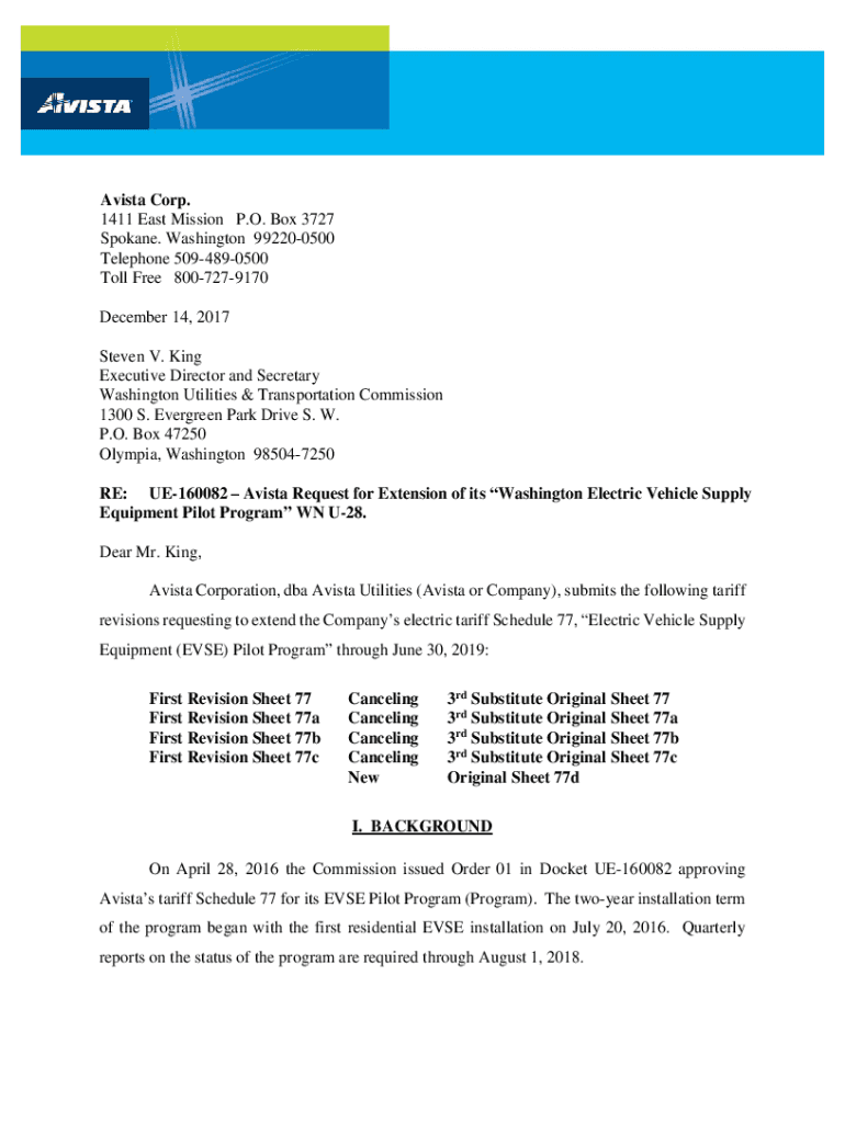 Fillable Online Avista Corp. 1411 East Mission P.O. Box ... Fax Email ...