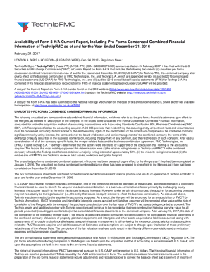 Fillable Online Availability of Form 8-K/A Current Report, Including Pro ... Fax Email Print ...