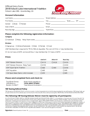 Fillable Online Folsom Lake SRA - California State Parks Fax Email ...