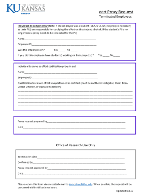 Fillable Online research ku ecrt Proxy Request Form Fax Email Print ...