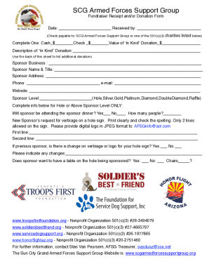 Fillable Online Armed Forces Support Group Fax Email Print - pdfFiller