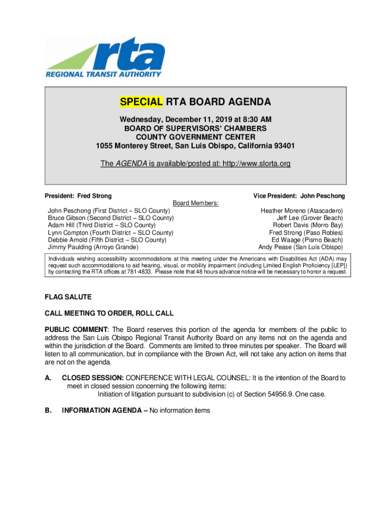 Fillable Online SLO Council of Governments & SLO Regional Transit ...