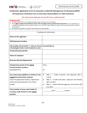 Fillable Online Certification Application Form for Associate Credit Risk ... Fax Email Print ...