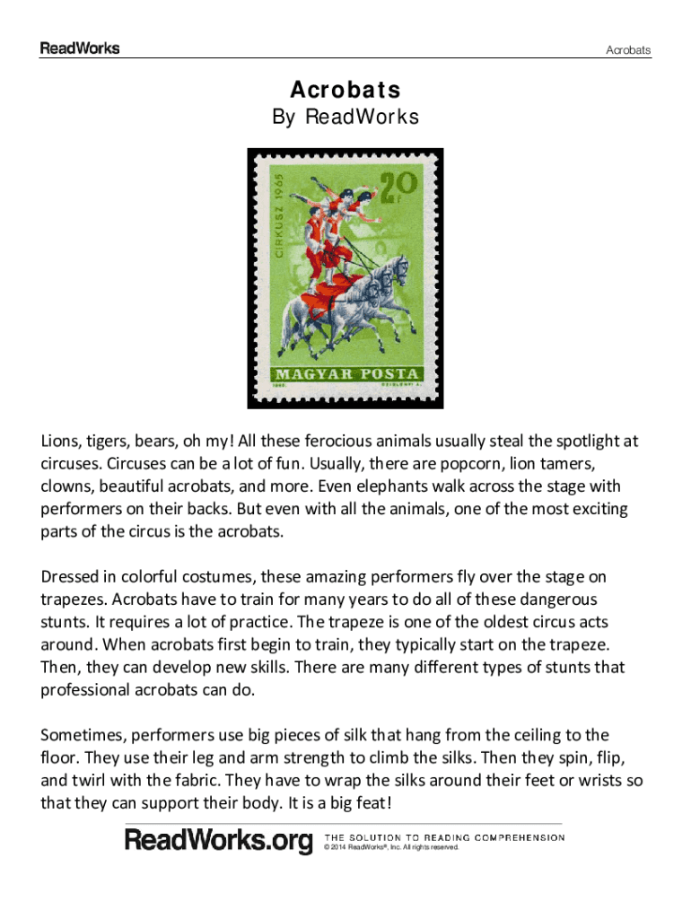 Fillable Online Goodbye to the circus: 146 years of death-defying feats ...