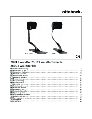 Fillable Online Walk On Flex Otto Bock AFO Drop Foot Ankle Brace ...