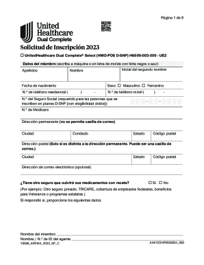 Completable En línea UnitedHealthcare Dual Complete Select (HMO-POS D ...