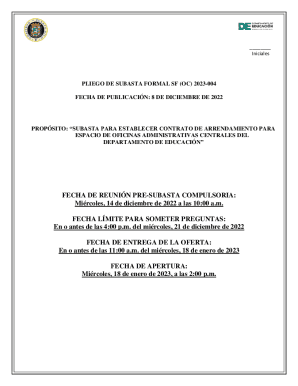 Completable En línea invitacin a subasta formal - Departamento de ...