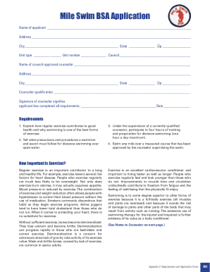 Fillable Online Boy Scouts of America - Merit BAdge CounSelor ...