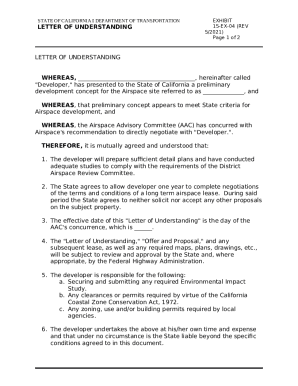 15-EX-04, Letter of Understanding - dot ca Doc Template | pdfFiller