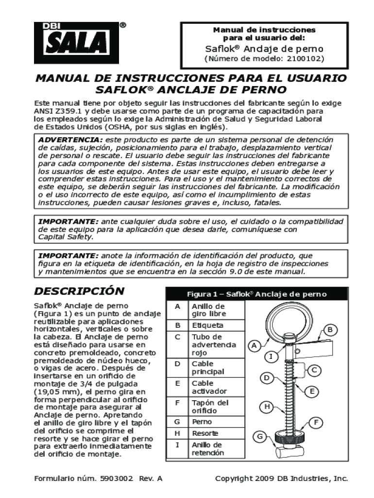 Completable En línea User InstrUctIon ManUal saflok toggle anchor ...