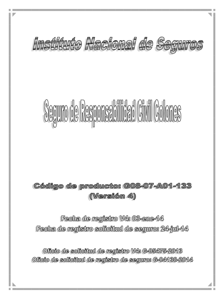 Completable En línea Pliza de Seguro de Responsabilidad Civil Fax Email ...