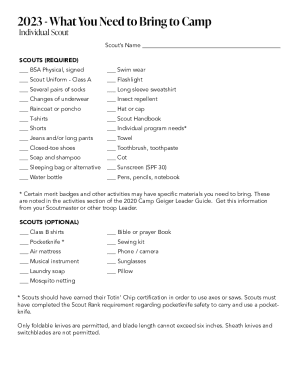 Fillable Online The Tribe Of Mic-O-Say Fax Email Print - pdfFiller