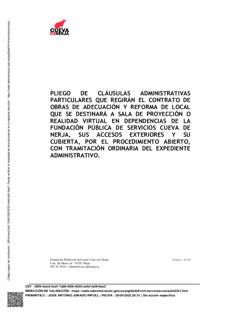 Completable En línea PROCEDIMIENTO DE CONTRATO ABIERTO PARA LA ... Fax Email Imprimir - pdfFiller