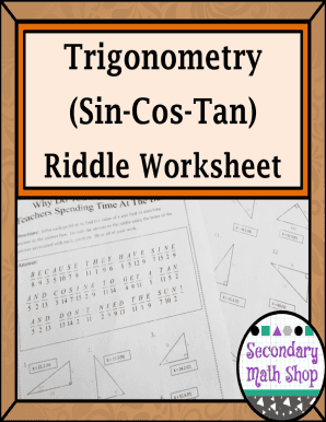 Fillable Online Sin Cos Tan (Soh Cah Toa) Trig. Riddle Practice ...