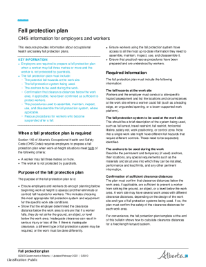 Fillable Online open alberta Occupational health and safety (OHS) fall ...