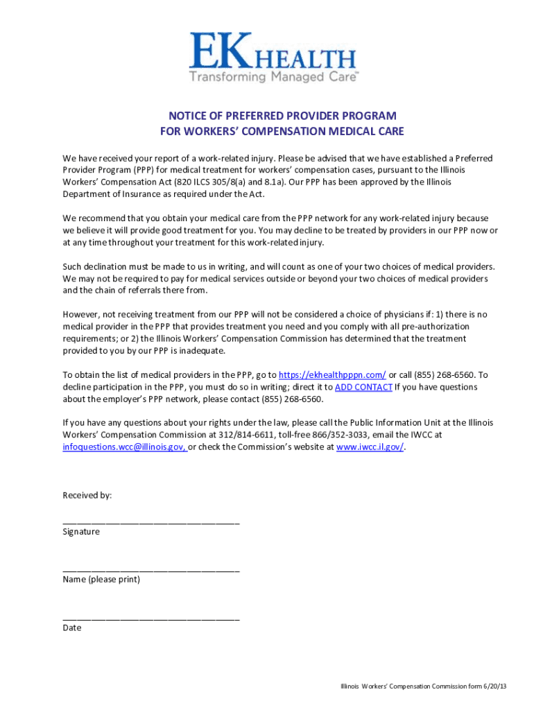 Fillable Online EK Health Illinois PPP After Claim FormEnglish Fax ...