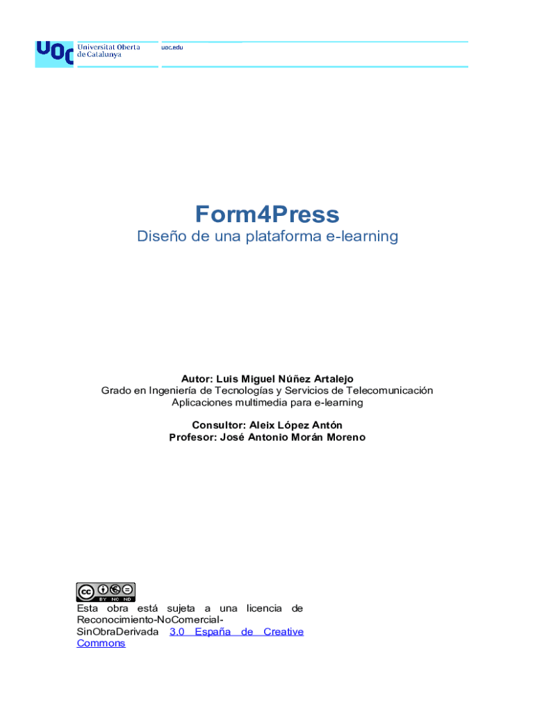Completable En línea openaccess uoc Diseo de una plataforma de e ...