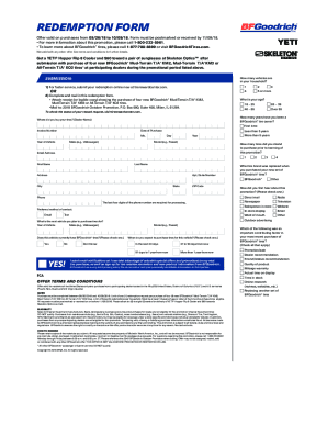 Fillable Online To redeem mail-in offer*, send completed form below ...