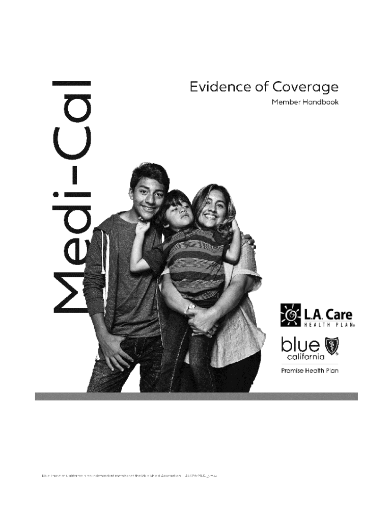Fillable Online Evidence of Coverage Member Handbook Medi-Cal ... Fax ... Fillable Online Evidence of Coverage Member Handbook Medi-Cal ... Fax ...