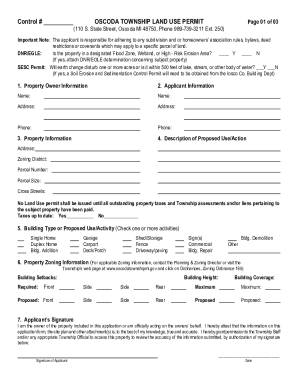Fillable Online (circle one) SPECIAL LAND USE PERMIT SITE PLAN ... Fax ...