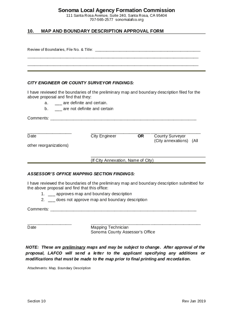 10. map and boundary description approval Doc Template | pdfFiller