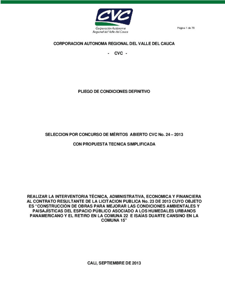 Completable En línea La Corporacin Autnoma Regional de Valle del Cauca ...