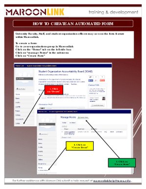 Fillable Online HOW TO CREATE AN AUTOMATED FORM Fax Email Print - pdfFiller