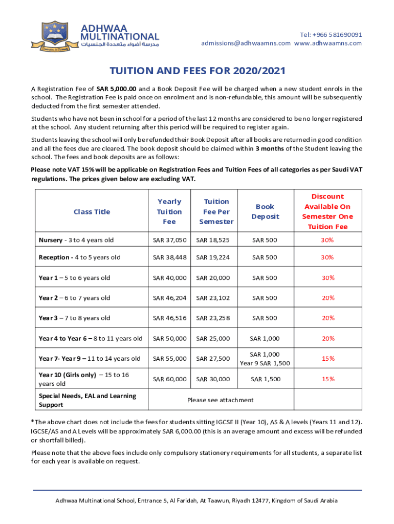 Fillable Online Saudi Arabian International School-Riyadh - State ...