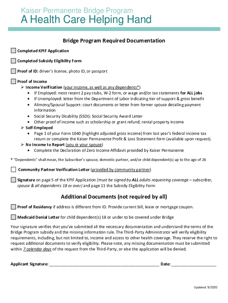 Fillable Online Community Health Access Program Subsidy Eligibility ...