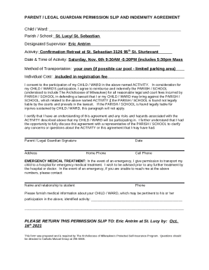 Confirmation worksheets - St Sebastian Parish Doc Template | pdfFiller