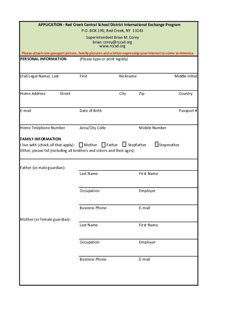 Fillable Online PERSONAL INFORMATION (Please type or print legibly) (Full Legal ... Fax Email ...