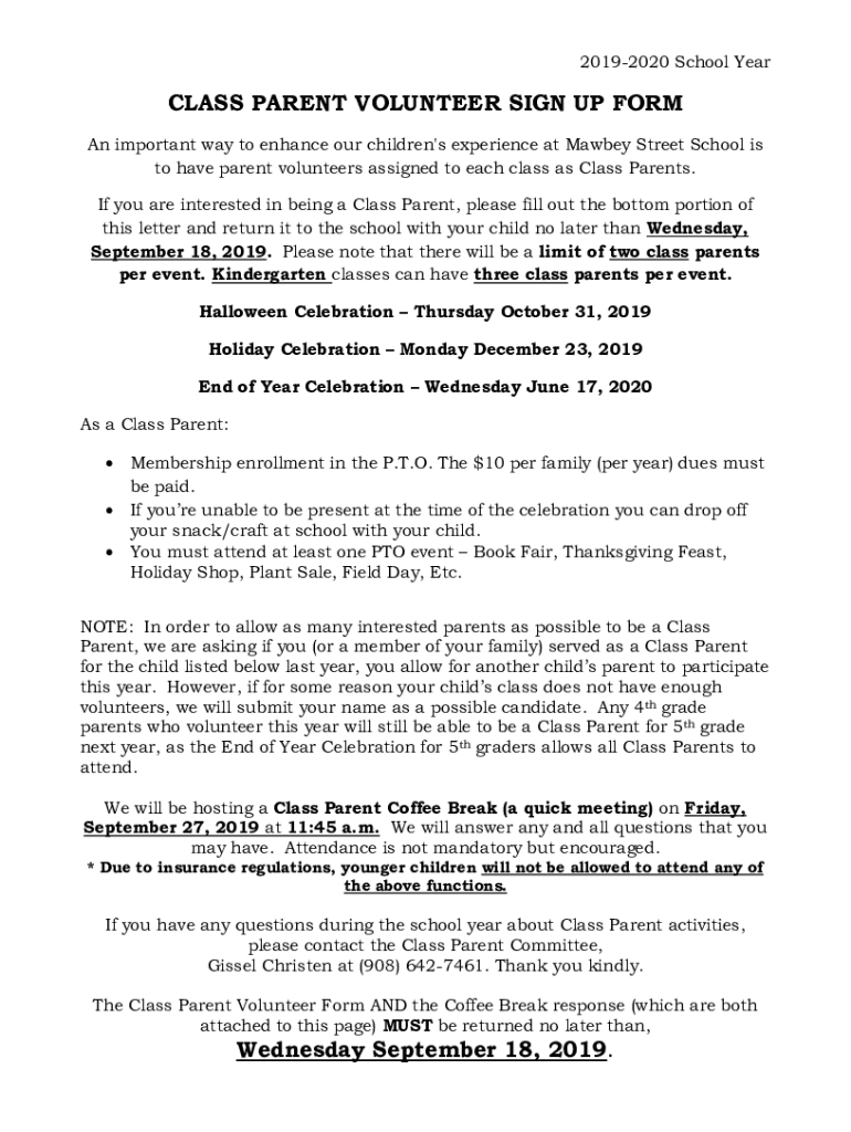 Fillable Online Results for parent volunteer sign up sheet Fax Email ...